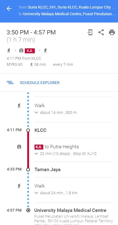 Google map trip plan – EMGS Hub